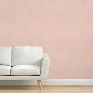 Spoonflower Light Blush Haze 100% Natural Sisal Grasscloth Wallcovering