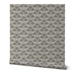 Spoonflower Geometric Woven Geo Texture Linen Tribal 100% Natural Sisal Grasscloth Wallcovering