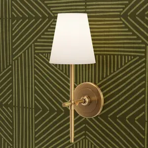 Spoonflower Modern Geometric Abstract Lines Olive 100% Natural Sisal Grasscloth Wallcovering