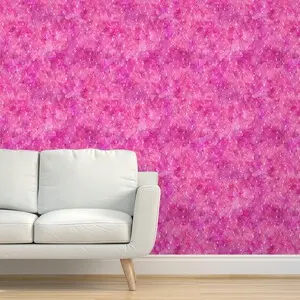 Spoonflower Stars Abstract Watercolor Fairy Tale Texture Custom Pre-pasted Wallpaper