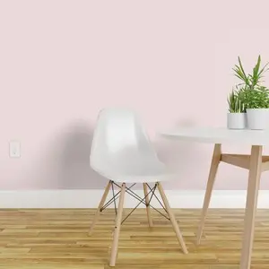 Spoonflower Pink Tropical Coordinate Light Custom Pre-pasted Wallpaper - White,gray