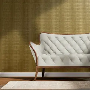 Spoonflower Stripe Modern Geometric Geo Texture Linen Boho 100% Natural Sisal Grasscloth Wallcovering