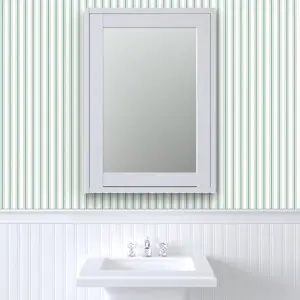 Spoonflower Mattress Ticking Stripe Vertical Wide Custom Removable Wallpaper