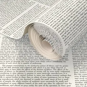 Spoonflower Mbapalette Mba Business Adam Smith Economics 100% Natural Sisal Grasscloth Wallcovering - Black,white