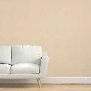 Spoonflower Blush Solid Peach Linen 100% Natural Sisal Grasscloth Wallcovering - Pink