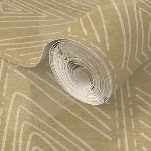 Spoonflower Memphis Sand 100% Natural Sisal Grasscloth Wallcovering - Beige