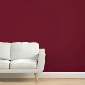 Spoonflower Burgundy Solid Wine Plain Custom Removable Wallpaper - Red
