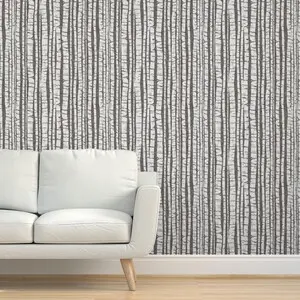 Spoonflower Trees Birch Warm Quaking Aspen Tree Traditional Wallpaper