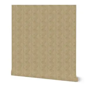 Spoonflower Memphis Sand Small 100% Natural Sisal Grasscloth Wallcovering