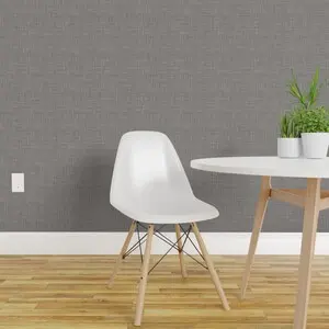 Spoonflower Grey Charcoal Ash Texture Solid Custom Removable Wallpaper - Gray