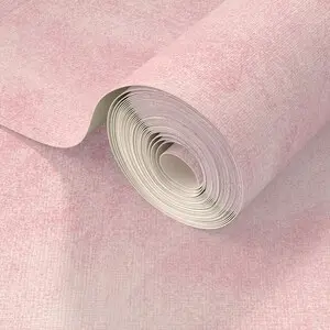 Spoonflower Watercolor Texture Blush Color 100% Natural Sisal Grasscloth Wallcovering - Pink