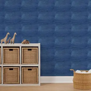 Spoonflower Jeans Texture Removable Wallpaper
