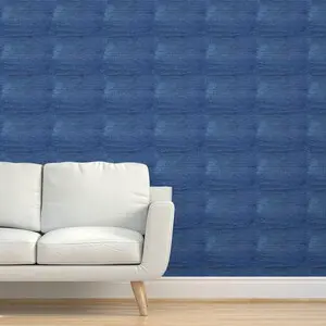 Spoonflower Jeans Texture Removable Wallpaper