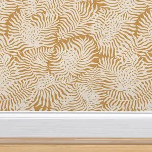 Spoonflower Boho Safari Collection No. 002 Large 100% Natural Sisal Grasscloth Wallcovering - Brown