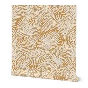 Spoonflower Boho Safari Collection No. 002 Large 100% Natural Sisal Grasscloth Wallcovering - Brown