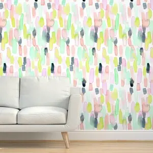 Spoonflower Erin Anne Custom Removable Wallpaper