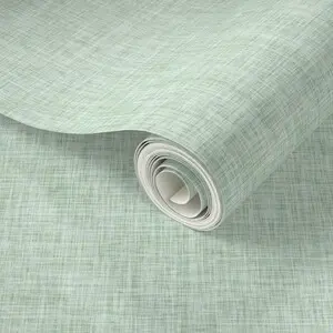 Spoonflower Mint Rarin18 Custom Pre-pasted Wallpaper - Mint,green