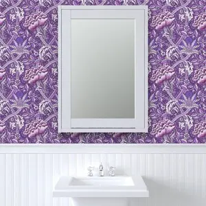 Spoonflower Victorian Botanical Morris Custom Removable Wallpaper