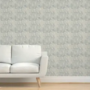 Spoonflower Watercolor Doodles 100% Natural Sisal Grasscloth Wallcovering