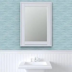 Spoonflower Sea Water Waves Calm Summer Ocean Serene Traditional Wallpaper