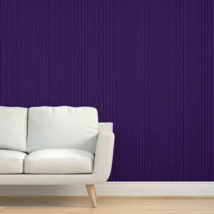 Spoonflower Purple Black Stripes Lines Stripe Custom Removable Wallpaper