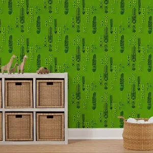 Spoonflower Tiki Tapa Hawaiian Aloha Wear Modern Traditional Wallpaper