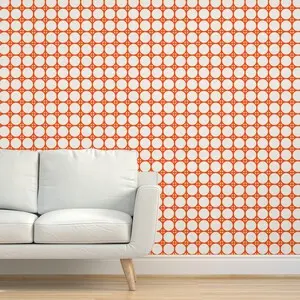 Spoonflower White Flame Connection 100% Natural Sisal Grasscloth Wallcovering