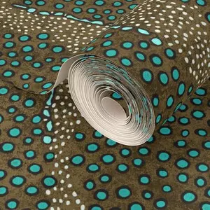 Spoonflower Boxfish Whitleyi Female 300 100% Natural Sisal Grasscloth Wallcovering - White