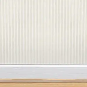 Spoonflower And Cream Anderson Stripe 100% Natural Sisal Grasscloth Wallcovering - White