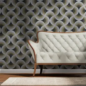 Spoonflower Vintage Retro Geometric Abstract Wallpaper Art Wallpaper