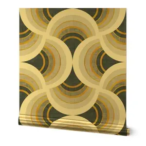 Spoonflower Vintage Retro Geometric Abstract Wallpaper Art Wallpaper