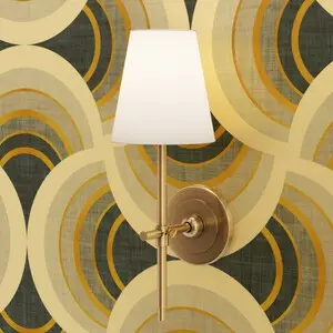 Spoonflower Vintage Retro Geometric Abstract Wallpaper Art Wallpaper