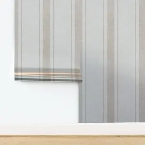 Spoonflower Stripe Modern Geometric Baby Line Decor Nursery Custom Pre-pasted Wallpaper