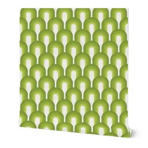Spoonflower Mod Rainbow 100% Natural Sisal Grasscloth Wallcovering