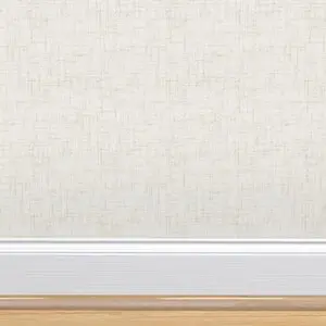 Spoonflower 100% Natural Sisal Grasscloth Wallcovering - White