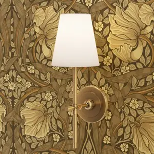 Spoonflower Bestselling Popular Williammorris Antiquefloral Custom Pre-pasted Wallpaper