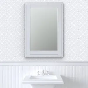 Spoonflower Diamonds Grey Geometric Squares Graphic Serenity Custom Pre-pasted Wallpaper