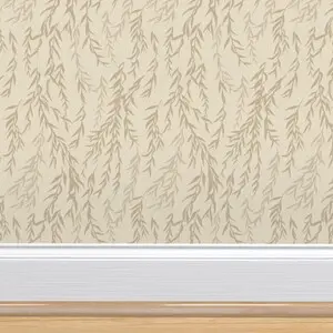 Spoonflower Willow ~ Neutral Medium 100% Natural Sisal Grasscloth Wallcovering