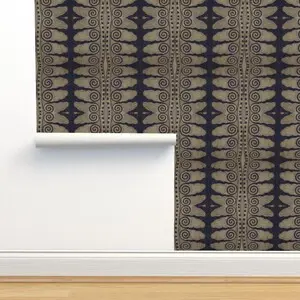 Spoonflower Mosaic Vienna 100% Natural Sisal Grasscloth Wallcovering