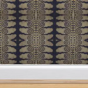 Spoonflower Mosaic Vienna 100% Natural Sisal Grasscloth Wallcovering