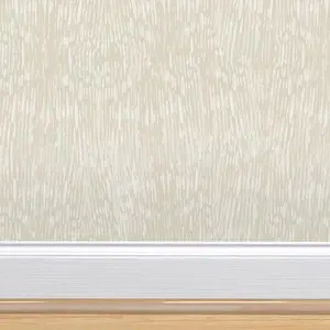 Spoonflower Neutral Beige Light Stroke 100% Natural Sisal Grasscloth Wallcovering