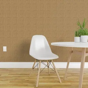 Spoonflower Woven Texture Endless Custom Removable Wallpaper - Brown