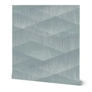 Spoonflower Mountainridge Mmslate 100% Natural Sisal Grasscloth Wallcovering