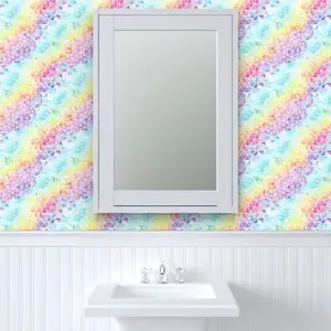 Spoonflower Mosaic Custom Pre-pasted Wallpaper