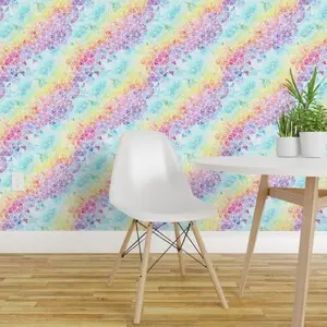 Spoonflower Mosaic Custom Pre-pasted Wallpaper