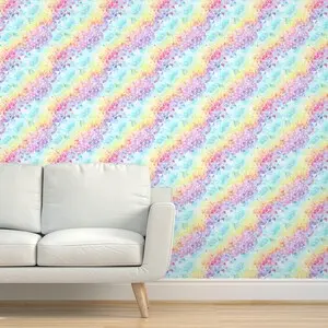 Spoonflower Mosaic Custom Pre-pasted Wallpaper