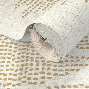Spoonflower Mudra 100% Natural Sisal Grasscloth Wallcovering - Orange