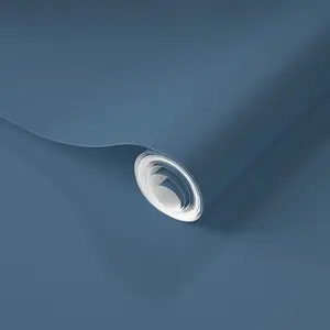 Spoonflower Simple Plain Ocean Solid Custom Pre-pasted Wallpaper - Blue