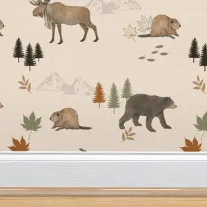 Spoonflower Canadian Nature 100% Natural Sisal Grasscloth Wallcovering