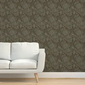 Spoonflower Wispy Taupe 100% Natural Sisal Grasscloth Wallcovering